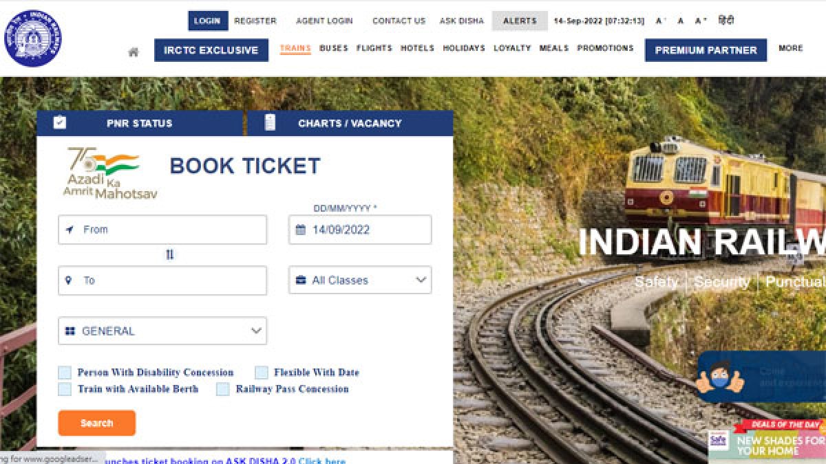 IRCTC Login Error! Railway Ticket Booking Service Unavailable on ...