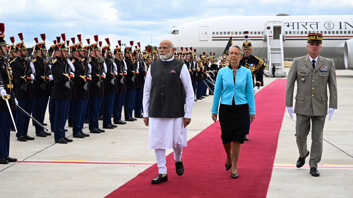 PM Modi Lands In Paris On Official Visit To Boost Strategic Ties With ...