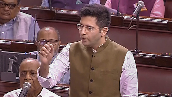 AAP MP Raghav Chadha Suspended From RS Over Forging Signatures - Oneindia News