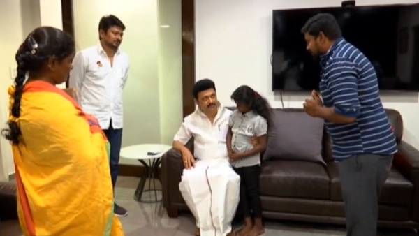 CM Stalin Granted A New House To A Poor Family, Kid Harshini On Cloud ...