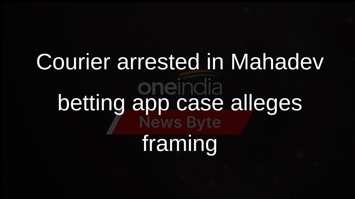 Raipur: Courier arrested in Mahadev betting app case alleges framing ...