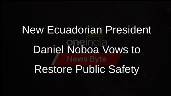 Daniel Noboa Sworn in as Ecuadors President, Vows to Restore Public Safety - Oneindia News