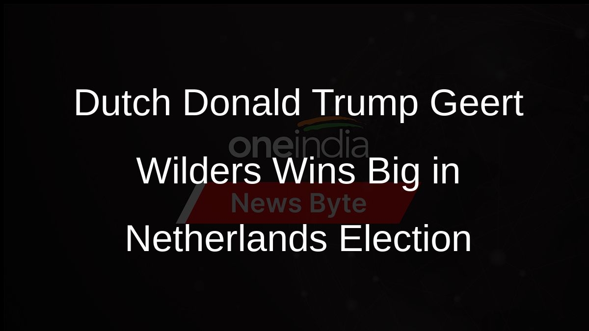 Dutch Donald Trump Geert Wilders Wins Big in Netherlands Election ...