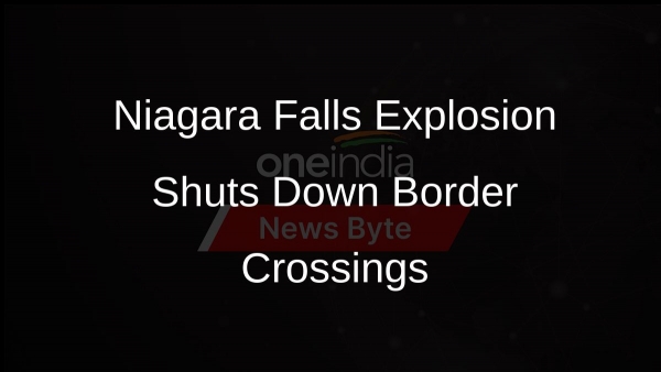 Vehicle Explodes at Niagara Falls Border Crossing - Oneindia News