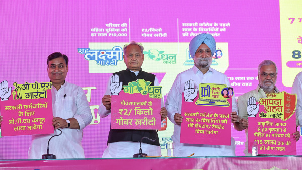 Congress Unveils 7 Key Pre-Poll Promises In Rajasthan Election Bid ...