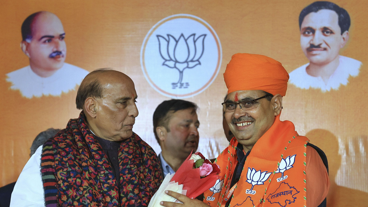 Bhajan Lal Sharma Is The New Rajasthan CM; Diya Singh, Prem Chandra ...