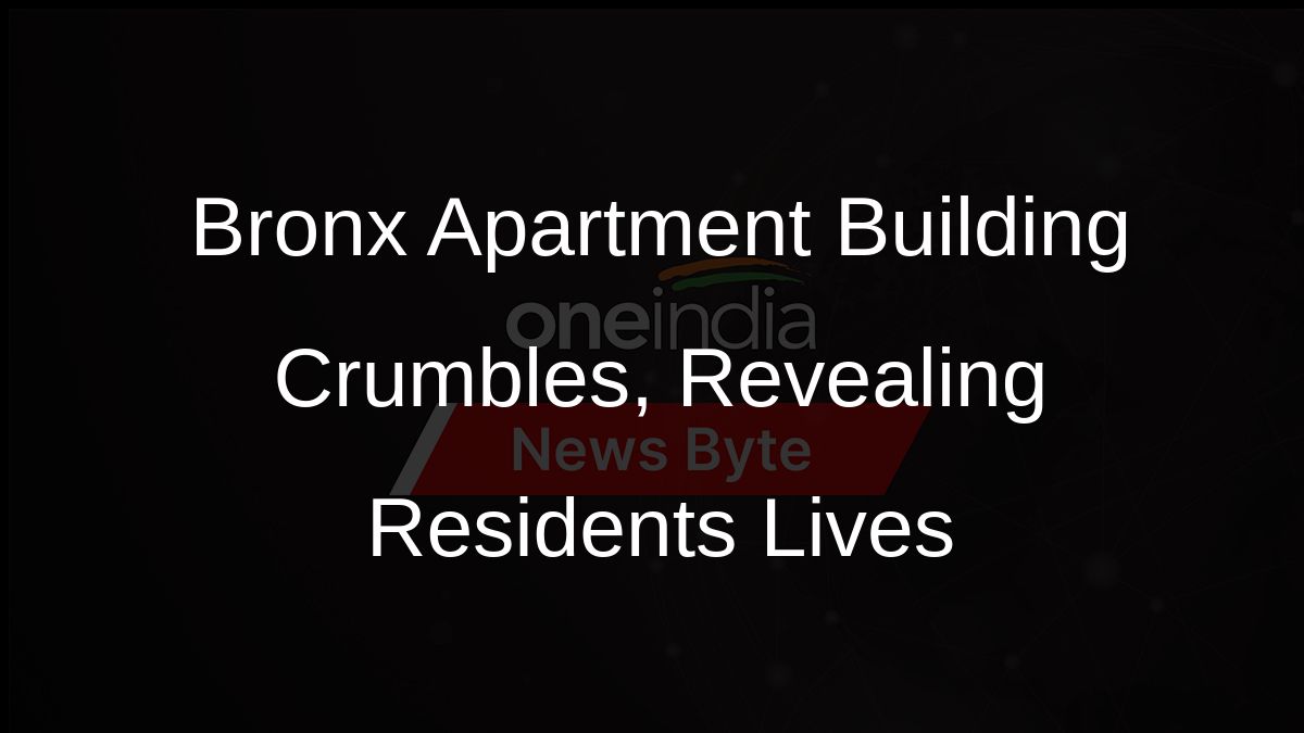Bronx Apartment Building Collapse Leaves Apartments Exposed - Oneindia News