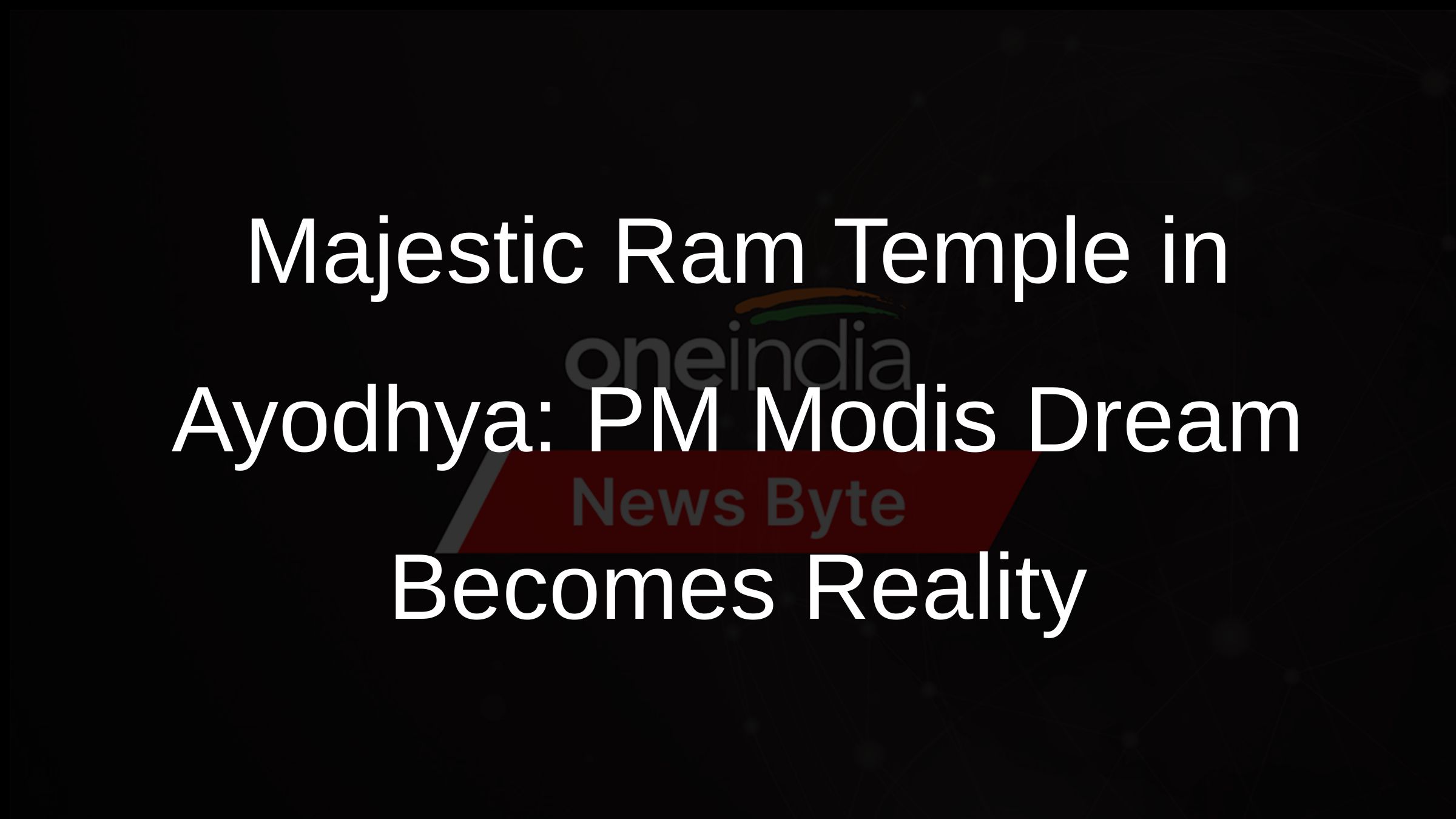 Uttarakhand CM Dhami Hails PM Modis Efforts for Grand Ram Temple in Ayodhya - Oneindia News