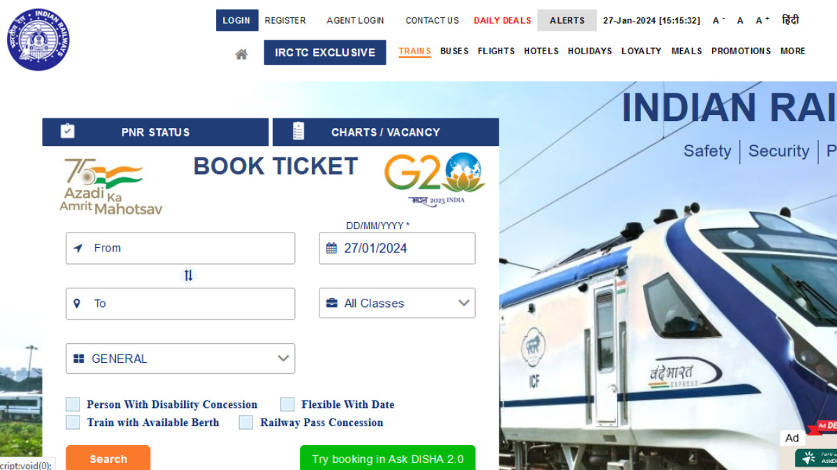Irctc Ticket Logo