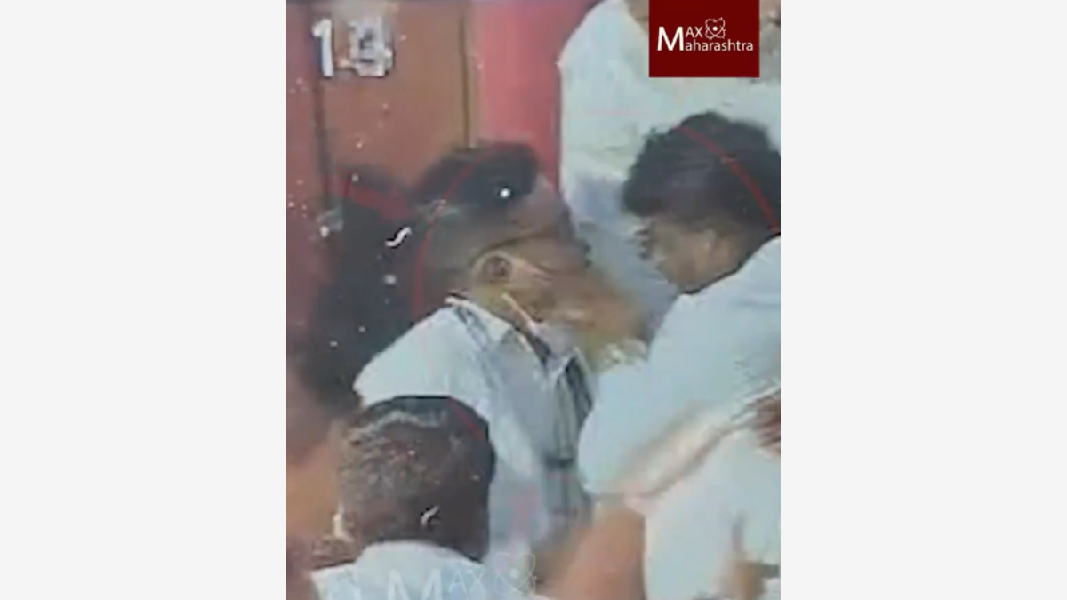 Maha BJP MLA Sunil Kamble Caught Slapping A Cop In Viral Video ...