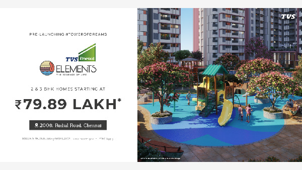 TVS Emerald Elements: Your Gateway To Exquisite Living In Kovilambakkam - Oneindia News