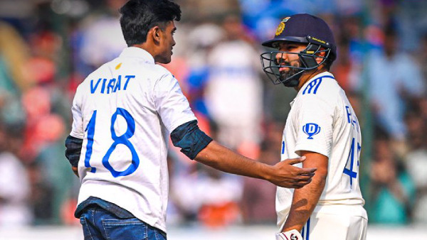 Ind vs Eng Test LIVE: Virat Kohli Fan Bows In Front Of Rohit Sharma ...