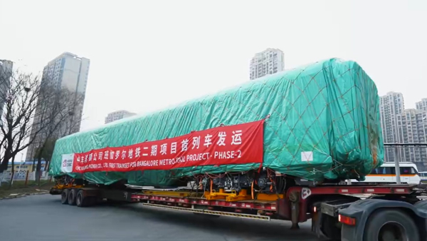 Chinese-Made Driverless Train For Namma Metro's Yellow Line Arrives In ...