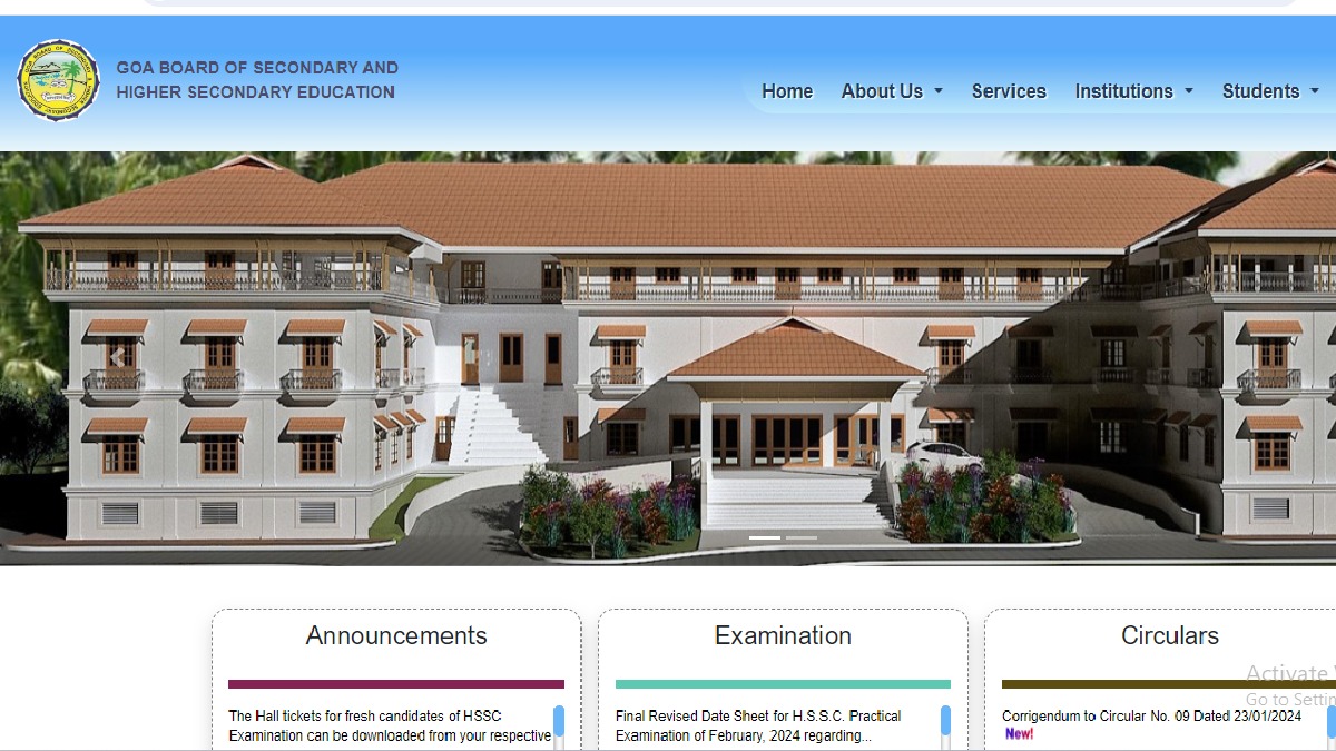 Goa Board HSSC Class 12 Admit Card 2024 Released @ gbshse.in, Check ...