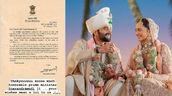 PM Modi Sends Heartfelt Wishes To Newlyweds Rakul Preet Singh And ...