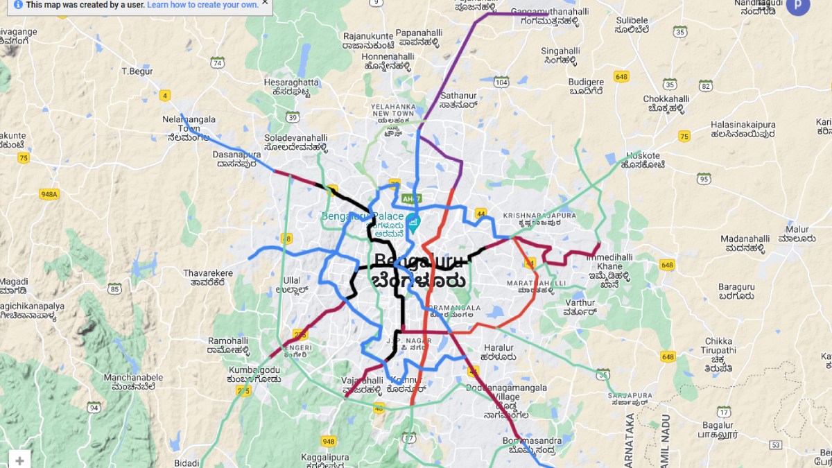 Bengaluru Metro Phase 3 Adds 2 New Lines: Check Routes, Distance ...