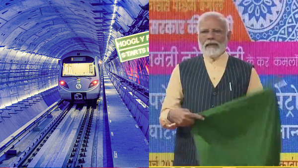 PM Modi Flags Off First Underwater Metro In Kolkata - Oneindia News