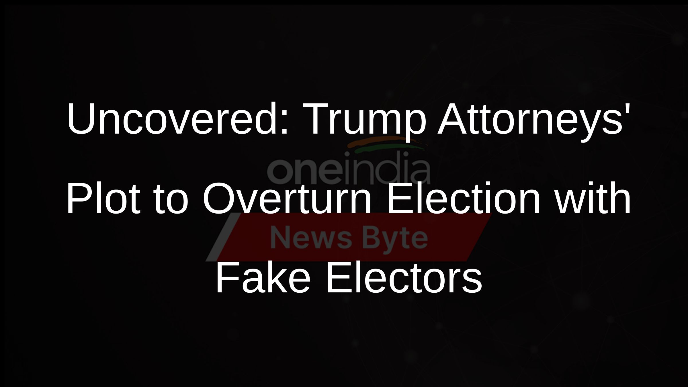 Trump Attorneys Orchestrated Fake Elector Scheme In Wisconsin Lawsuit