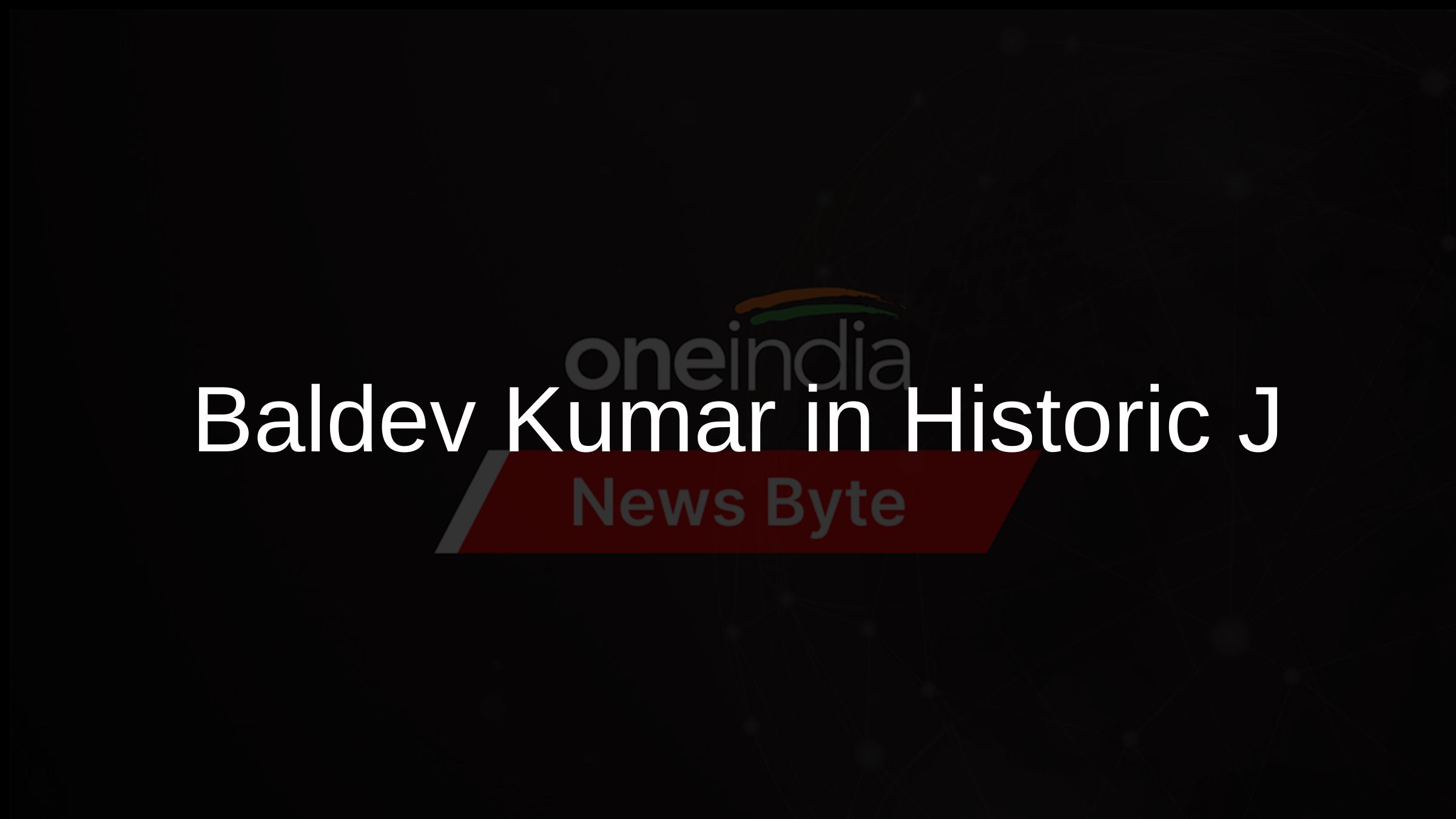 Baldev Kumar: First Outsider to Contest LS Polls in J&K After Article ...