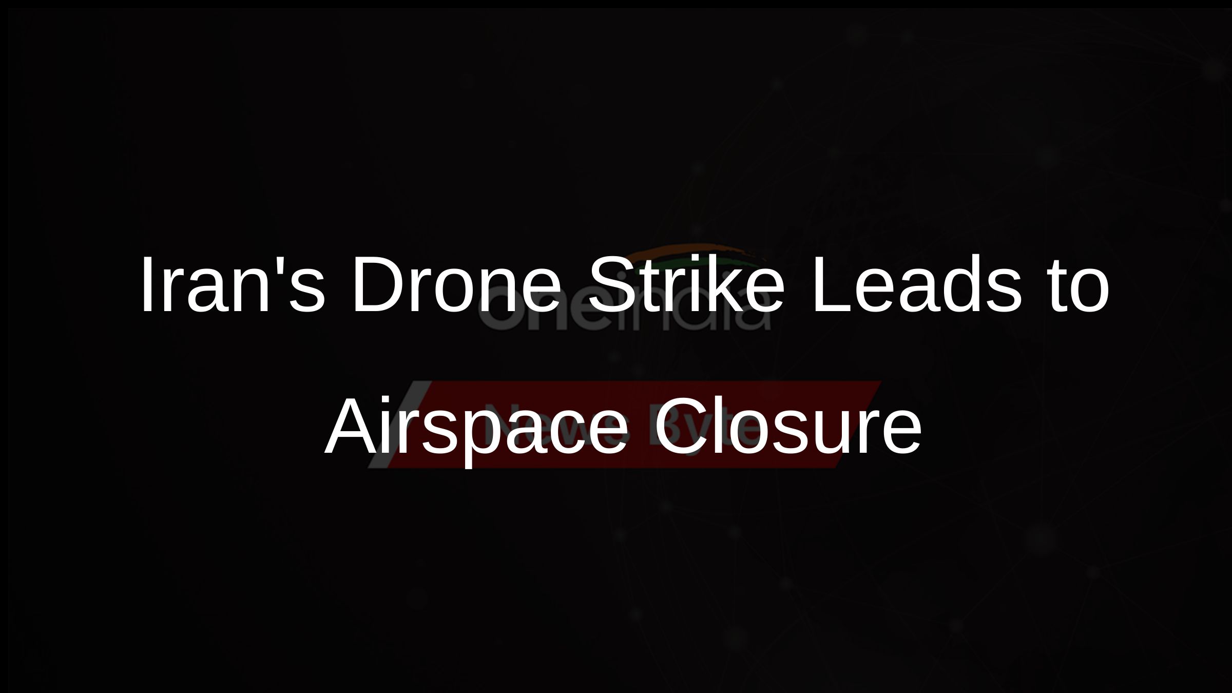 Iran Launches Drones At Israel Prompting Airspace Closure Oneindia News