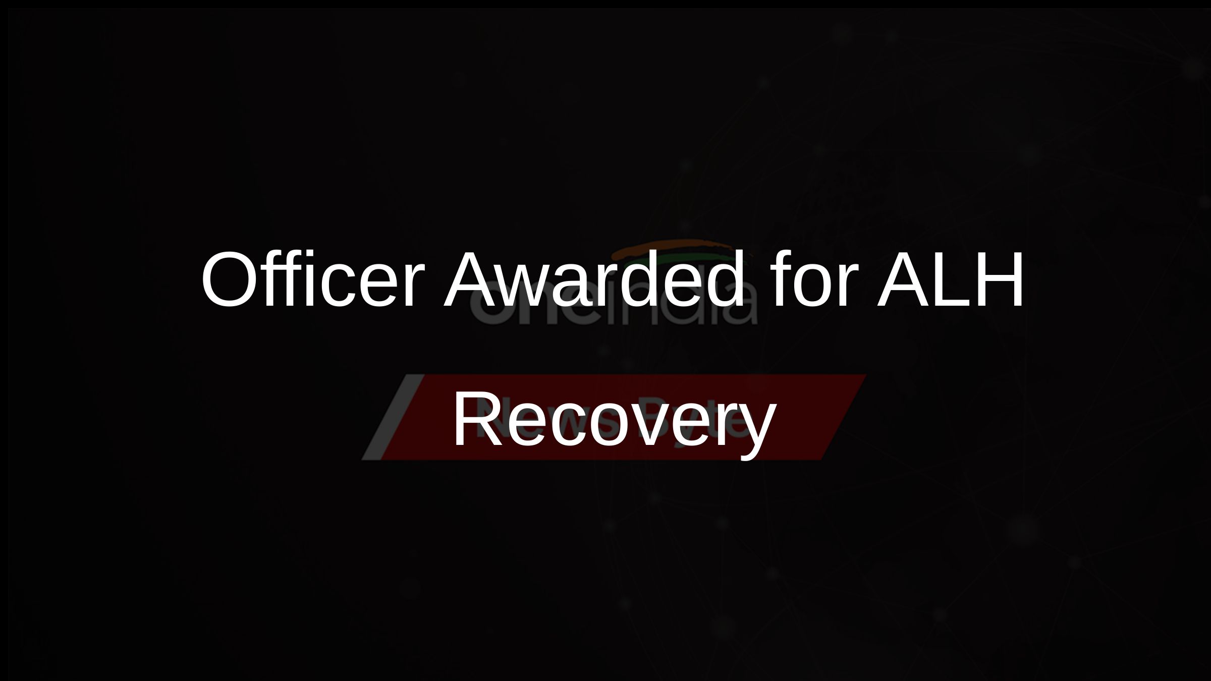 Navy Officer Awarded for Gallant ALH Recovery Amid Control Failure ...