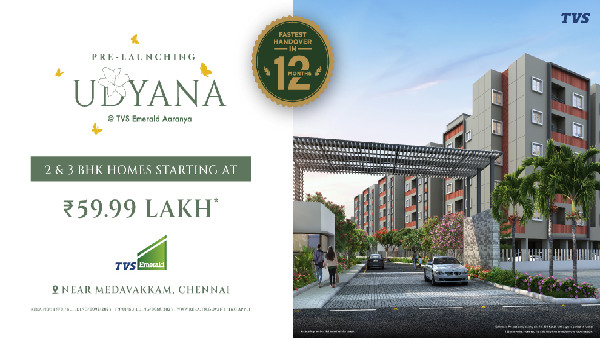 Udyana At TVS Emerald Aaranya: Luxury Living Starts At Rs 59.99 Lakh ...