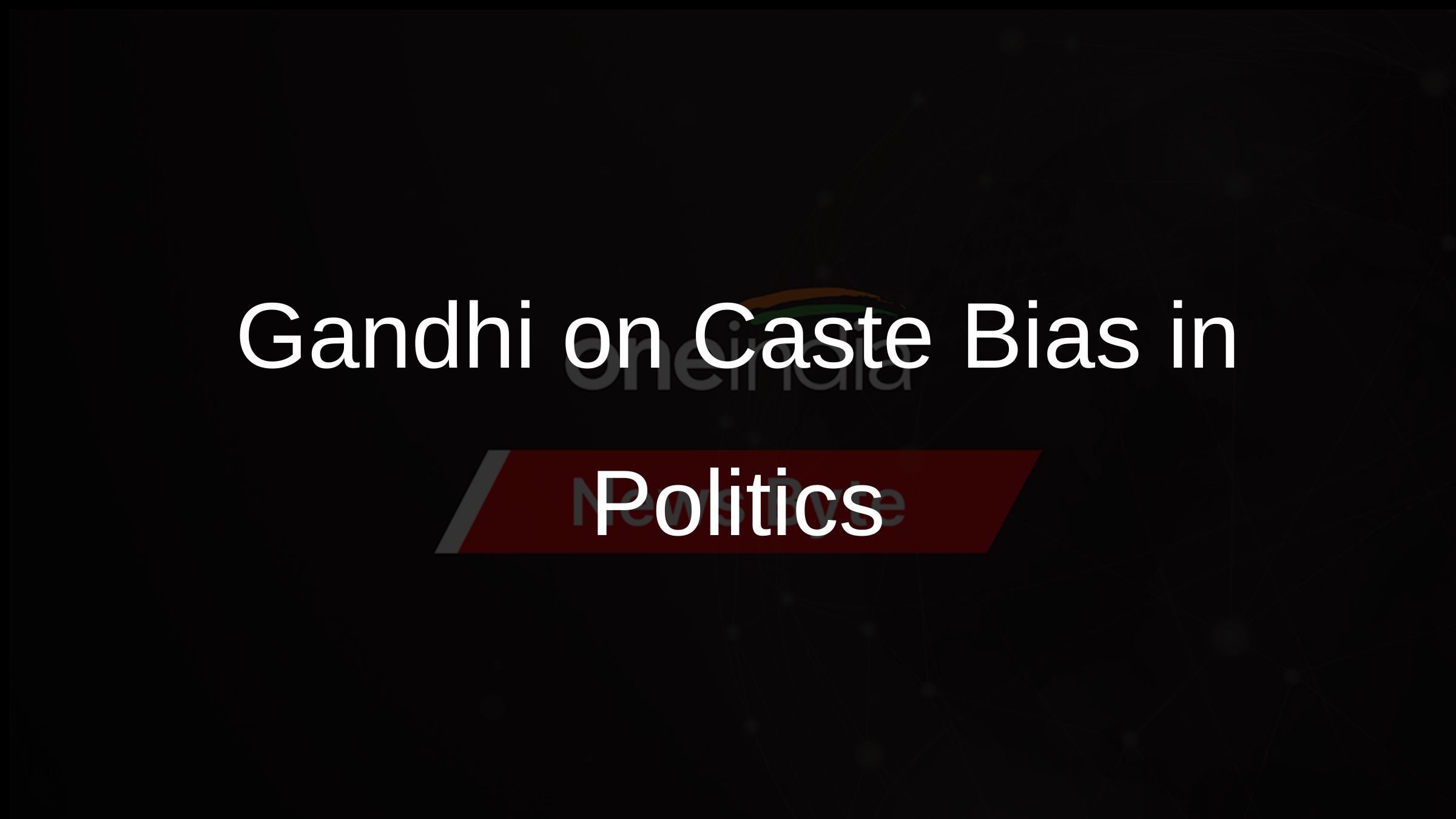 Rahul Gandhi Discusses Caste System and Political Representation in ...
