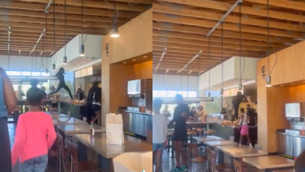 Viral Video Shows Customers Attacking Staff In California | WATCH Chaos ...