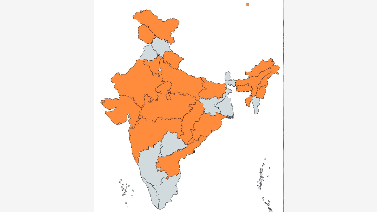Saffron Map 2024: India's Political Map Updated After BJP Wins Odisha ...