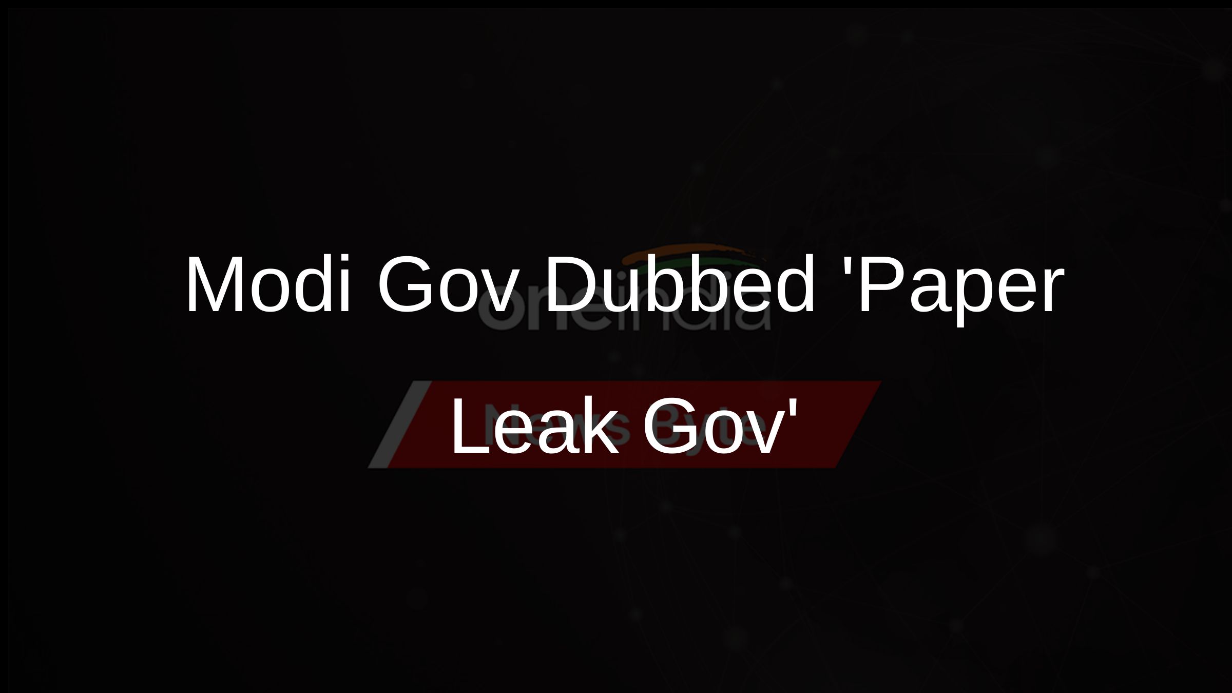 Congress Labels Modi Gov as 'Paper Leak Government' Post UGC-NET ...