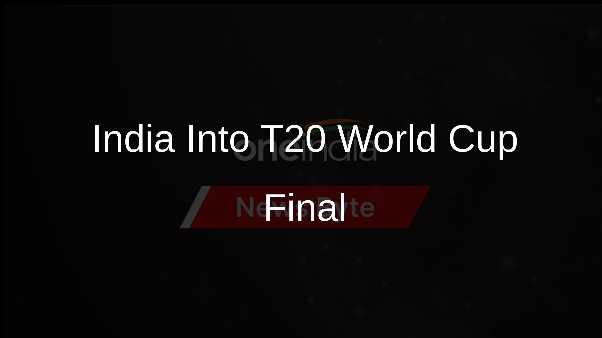 India Triumphs Over England in T20 World Cup Semi-Final, Enters Final ...