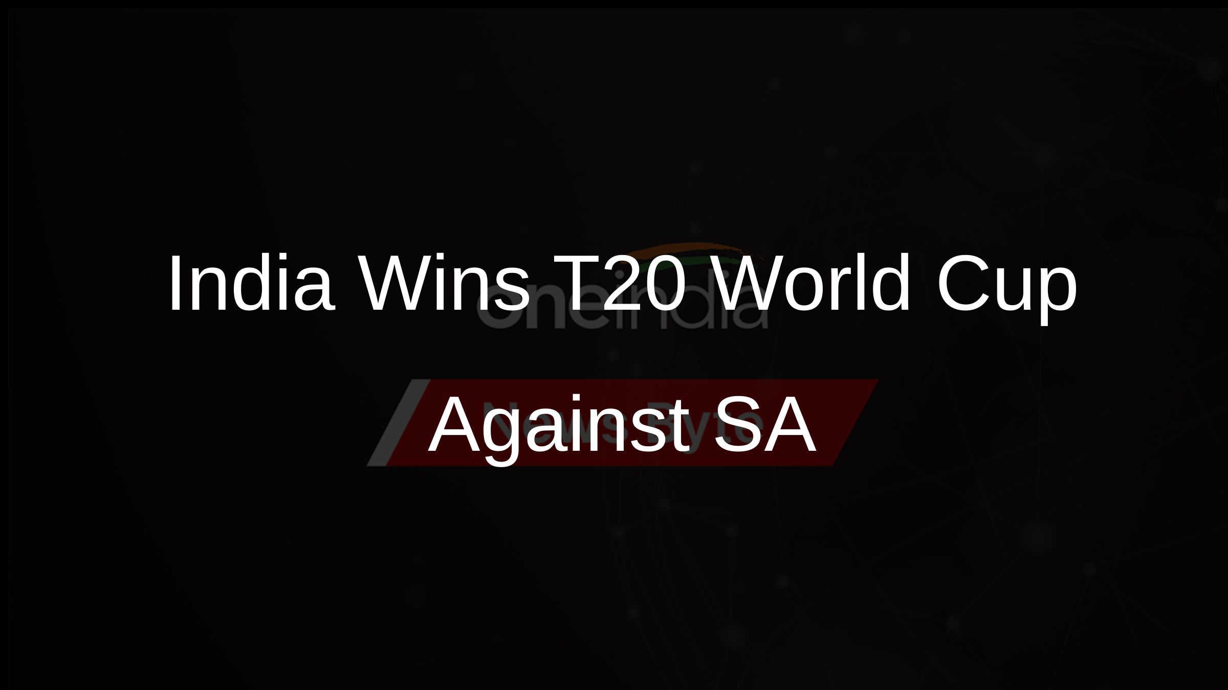 India Secures T20 World Cup Victory Against South Africa by Seven Runs ...