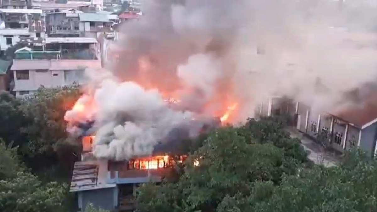 Manipur: Major Fire Breaks Out Near CM N Biren Singh's Bungalow ...