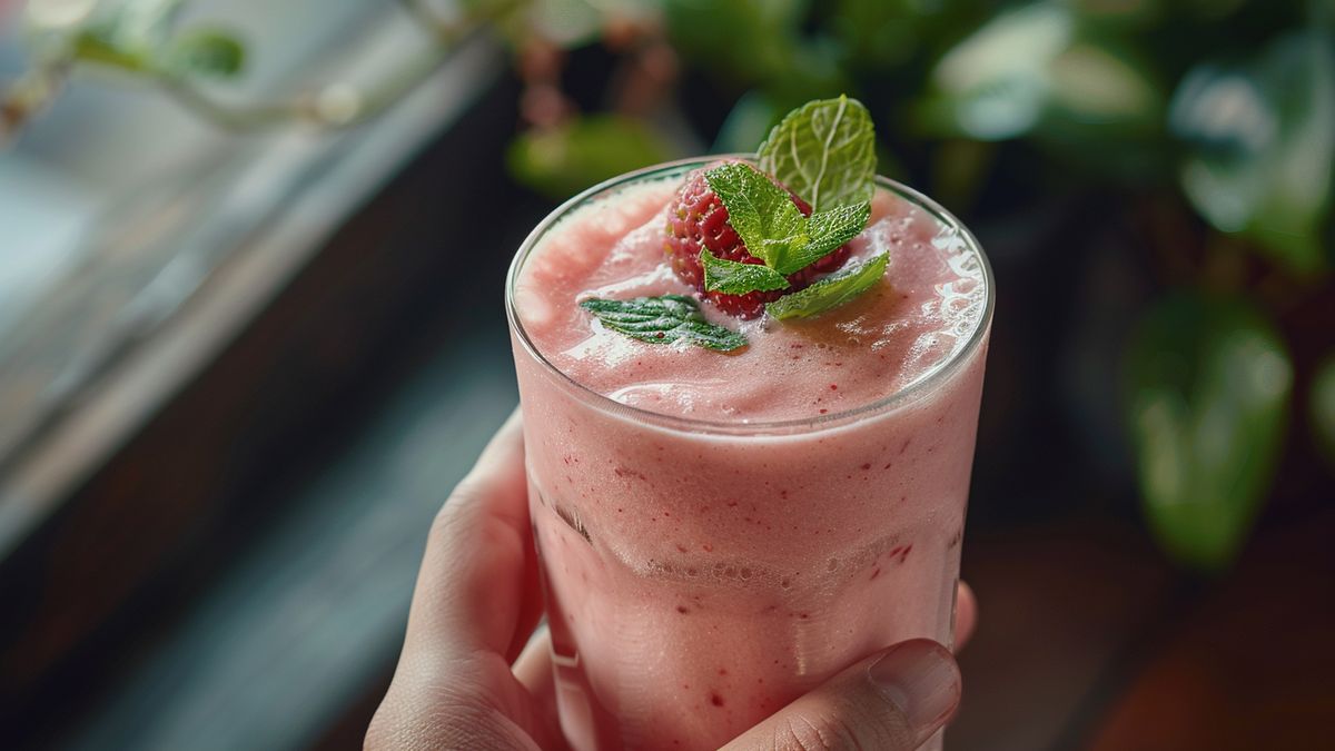Quick And Easy Strawberry-Vanilla Lassi Recipe That Is A Refreshing ...