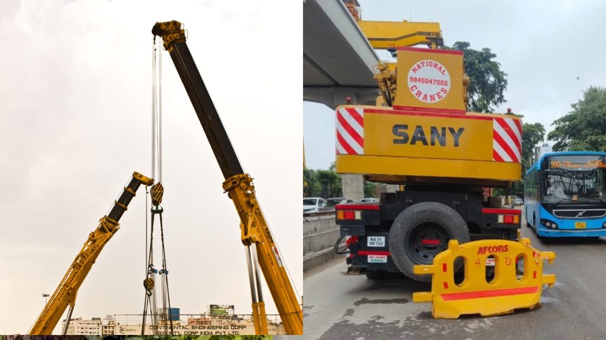 HSR Layout Traffic Grind To A Halt Due To Metro Crane Breakdown ...