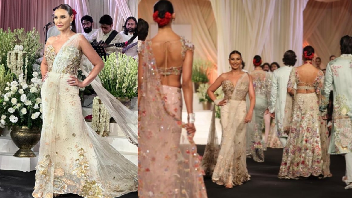 Lisa Ray Makes A Dazzling Comeback At India Couture Week 2024 With ...