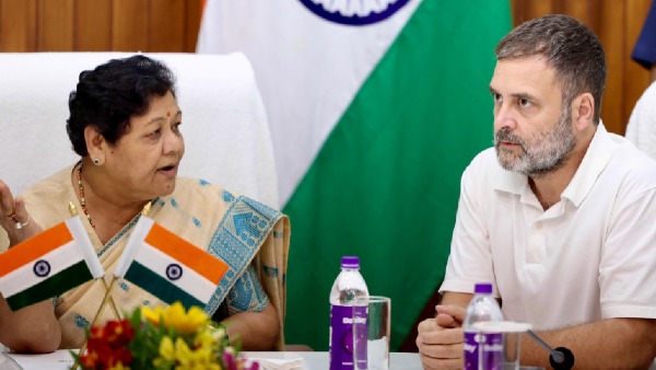 Rahul Gandhi In Manipur Meets Gov Anusuiya Uikey, Urges Govt. To ...