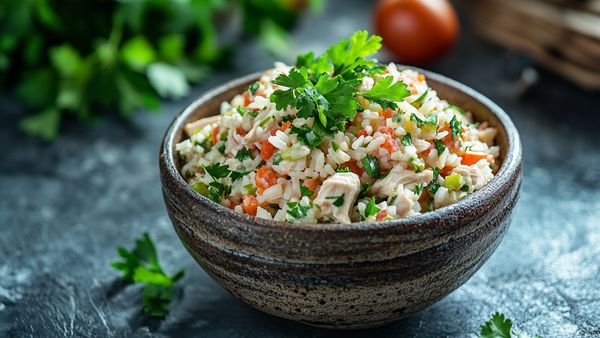 Easy Canadian Chicken Rice Salad Recipe, A Refreshing Side Dish That ...