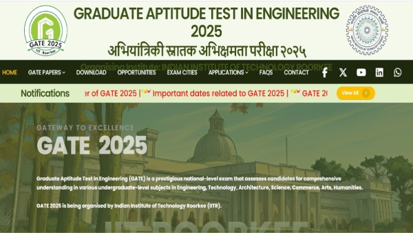 GATE 2025 Registration Begins Today @gate2025.iitr.ac.in: Application ...