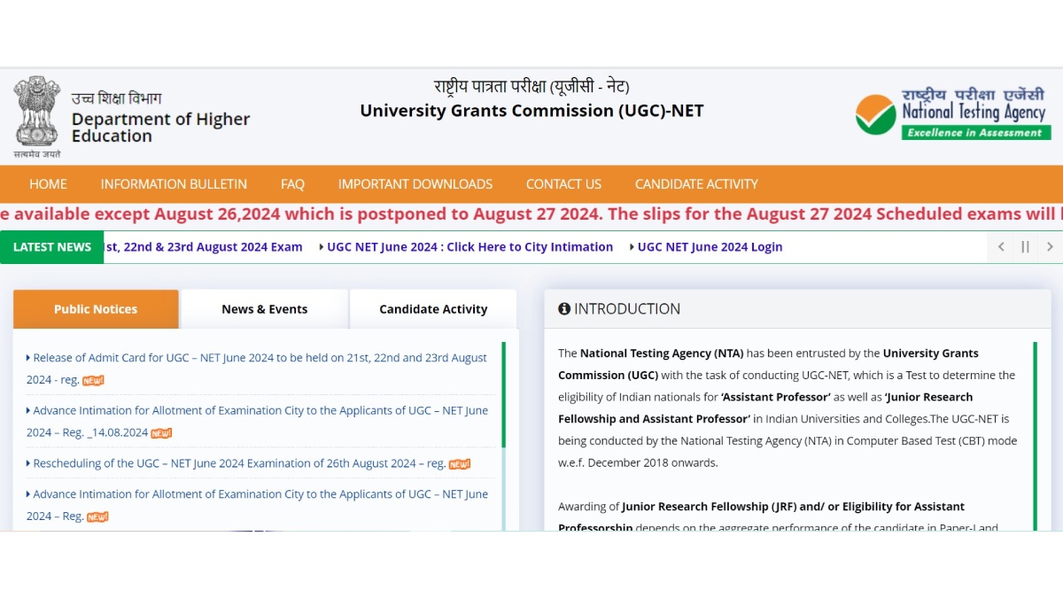 UGC NET Admit Card 2024 Out Now: Download Your Hall Ticket From ugcnet ...