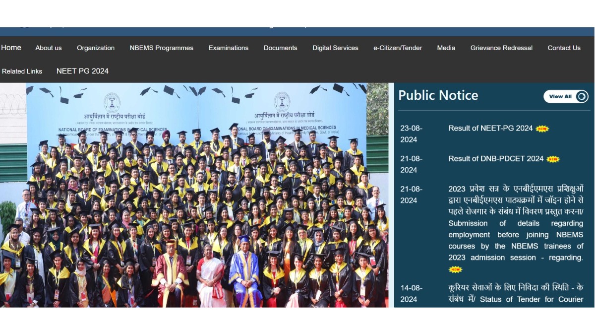 NEET PG 2024 Results Released: Check Your Scores Now On natboard.edu.in ...