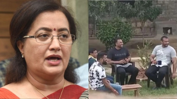 This Is Normal In Jail: Sumalatha On Leaked Darshan's Smoking Pic In Jail - Oneindia News