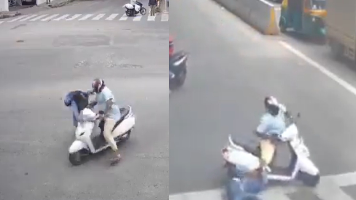 Bengaluru Cop Jumps In Front Of Bike, Grabs Thief And Gets Dragged 20 ...