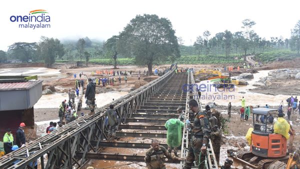 Wayanad Landslide: Army Building Temporary Bailey Bridge In Chooralmala ...