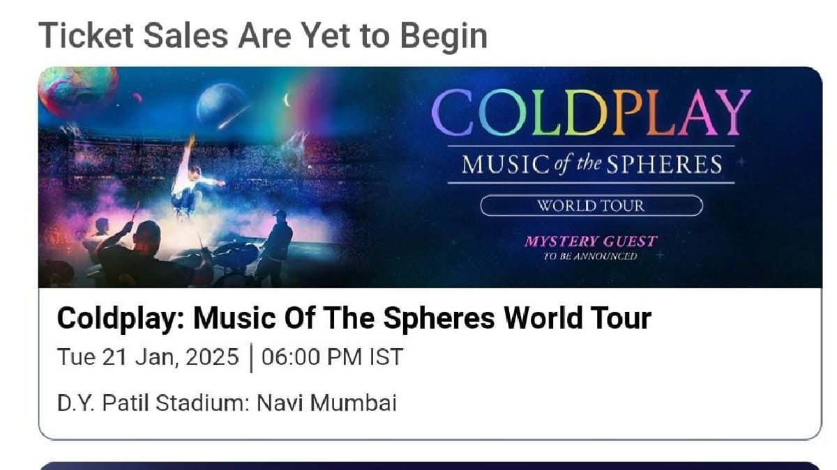 Coldplay Responds To BookMyShow Crash In India: New Mumbai Concert Date ...