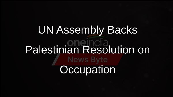 UN General Assembly Backs Palestinian Resolution to End Israeli ...