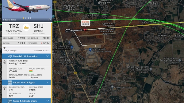 Air India Express Flight AXB613 IX613 Lands Safely At Trichy Airport After Technical Glitch ...