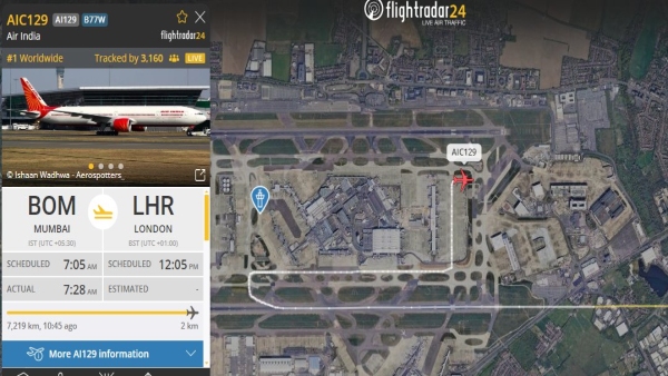 Sonic Boom Alerts Norfolk: Air India AI129 Flight From Mumbai to London ...