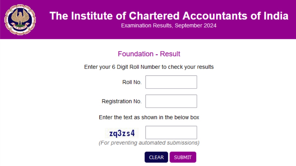 ICAI CA Inter And Foundation Results For September 2024 Out @ icai.nic ...