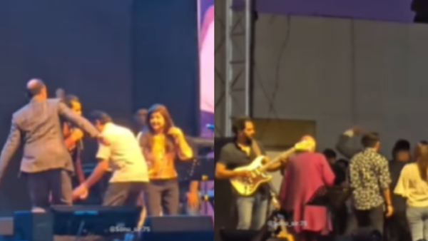 Sonu Nigam's Security Beats Up A Man For Coming On Stage During His ...
